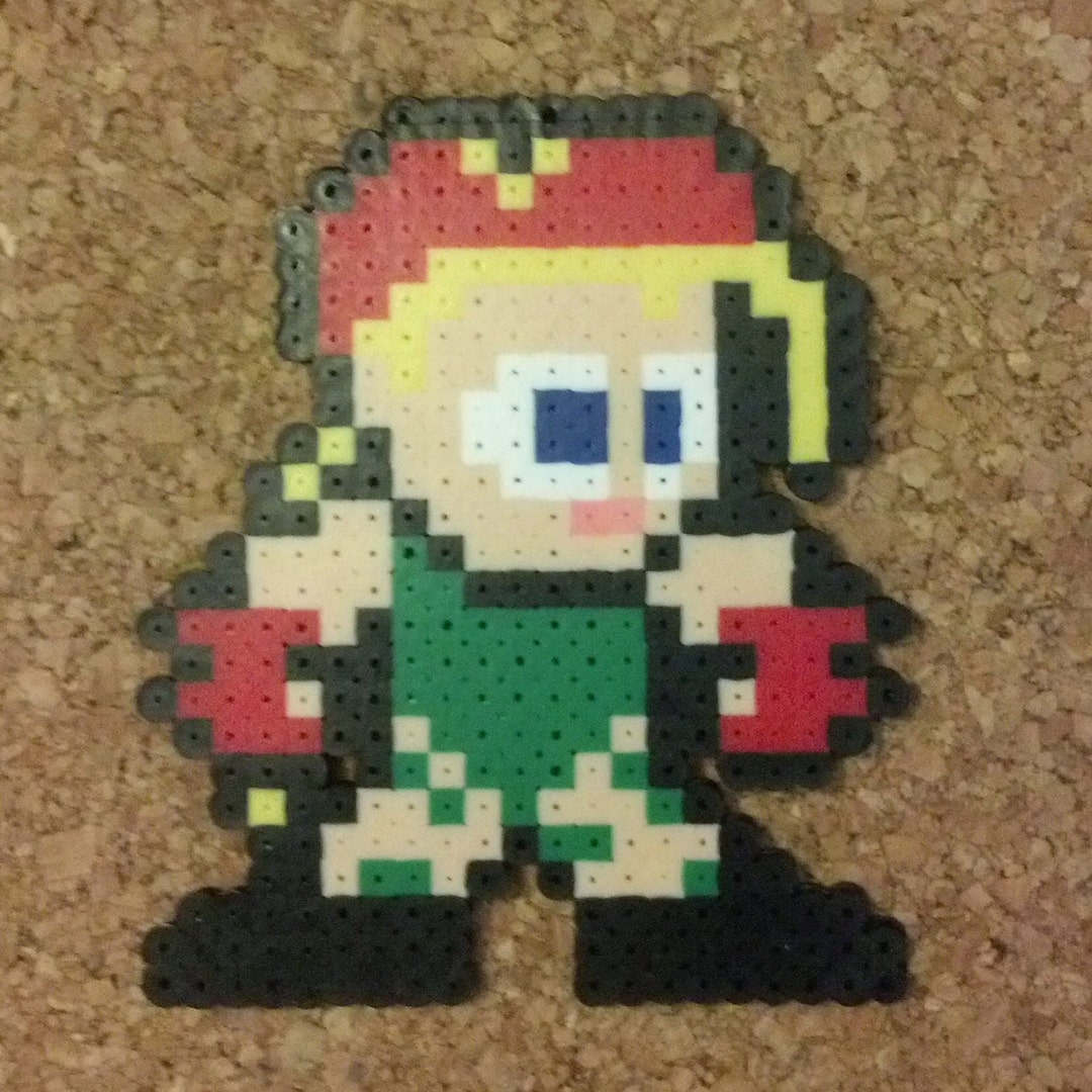 Cammy Street Fighter Perler Bead Sprite - Megaman Style - Etsy