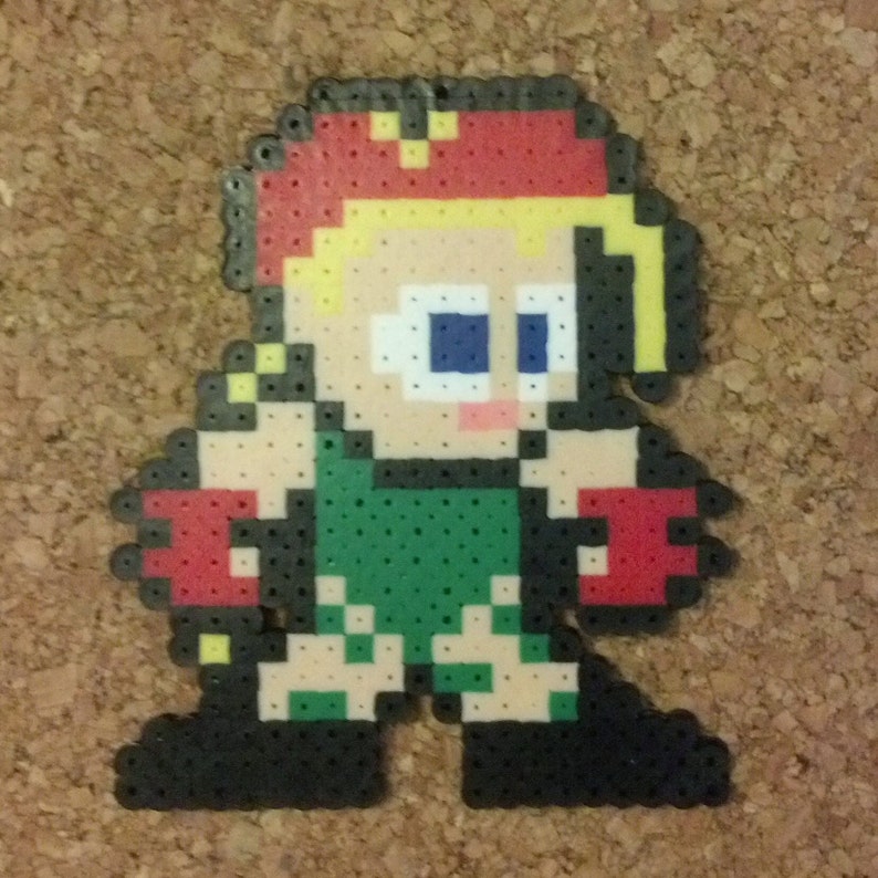 Cammy Street Fighter Perler Bead Sprite - Megaman Style - Etsy
