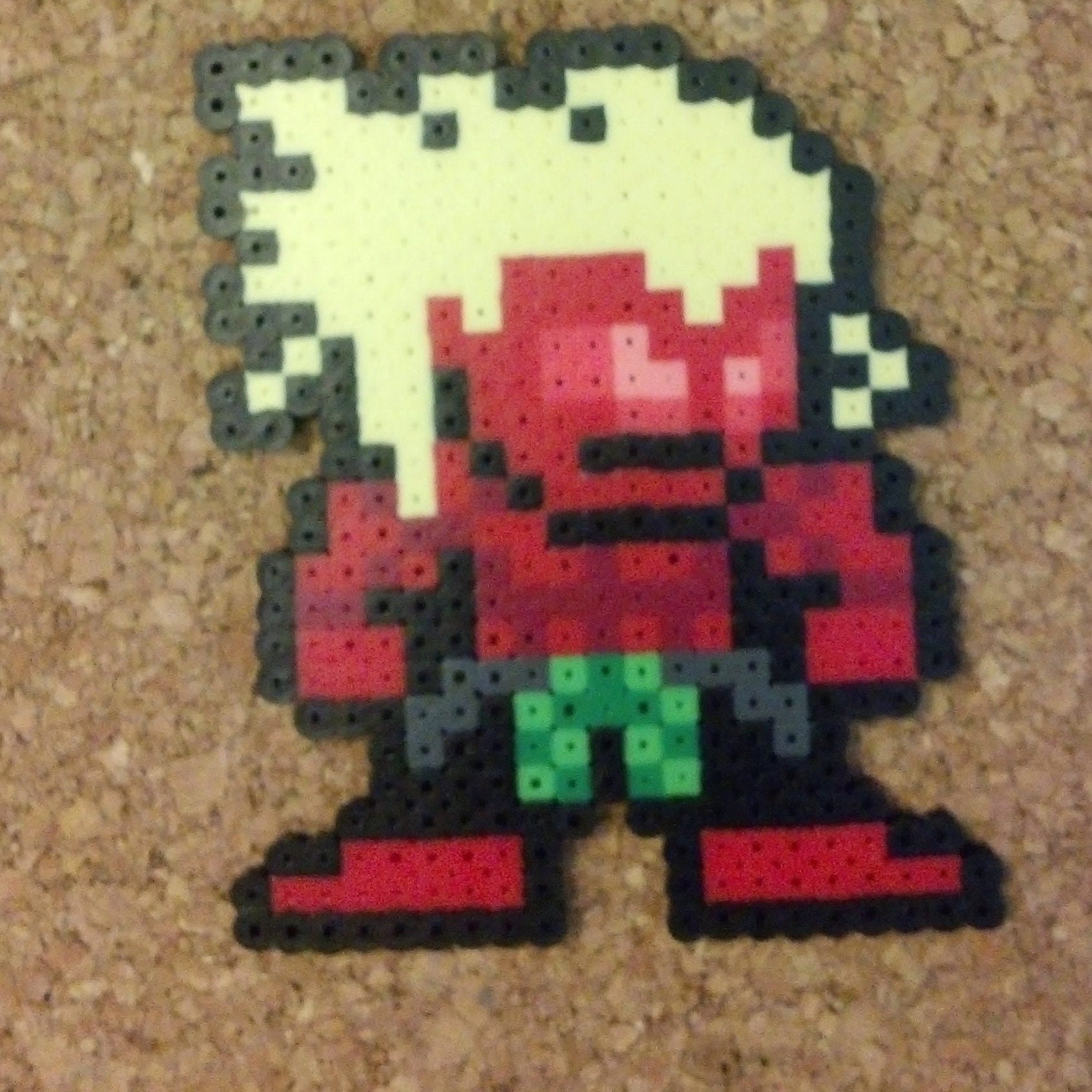 Oni Street Fighter Perler Bead Sprite - Megaman Style - Etsy
