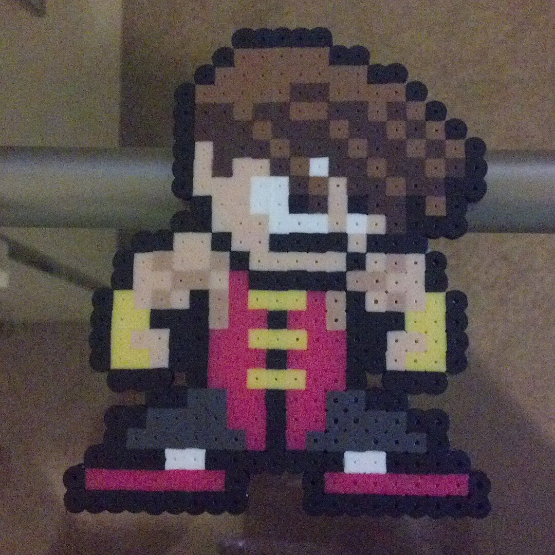 Yang Street Fighter Perler Bead Sprite - Megaman Style - Etsy