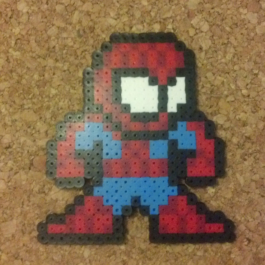 Spiderman Marvel Perler Bead Sprite - Megaman Style - Etsy