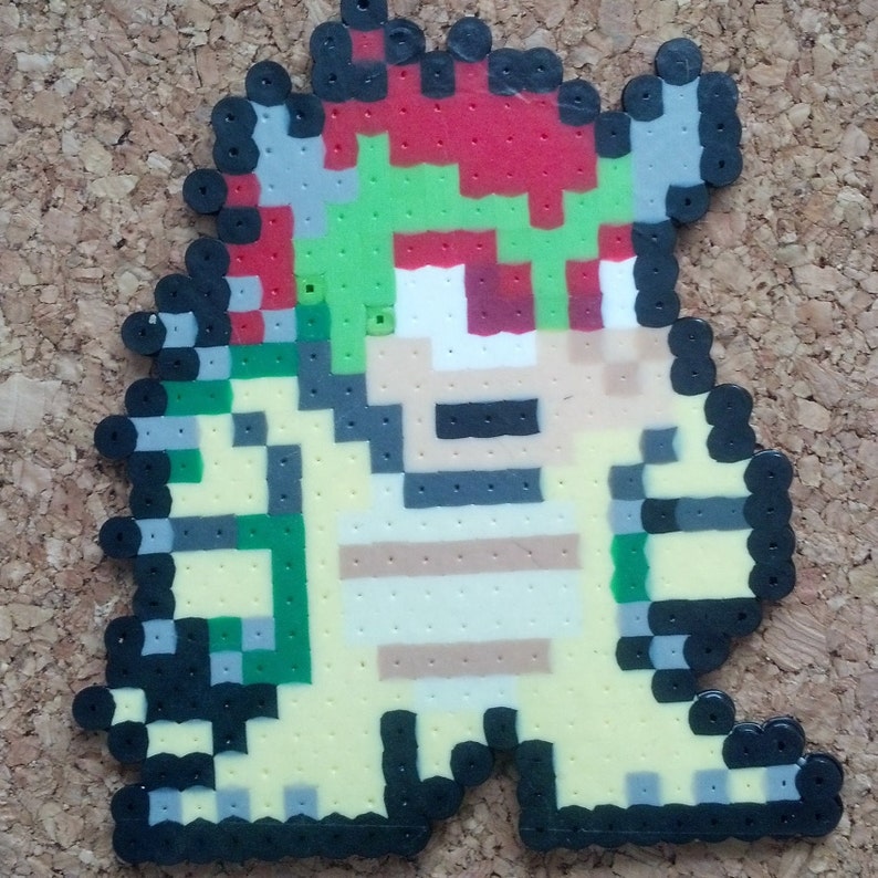 Bowser Smash Bros Mario Perler Bead Sprite Megaman Style - Etsy
