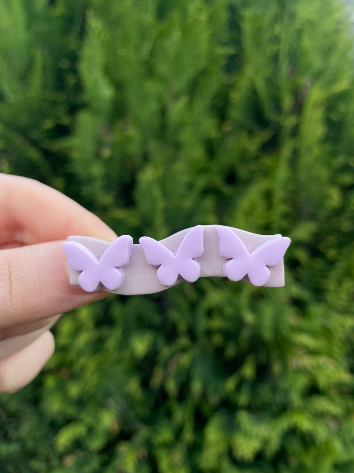 Butterfly Bee Polymer Clay Hair Clip | Unique Unusual Hair Slide ...