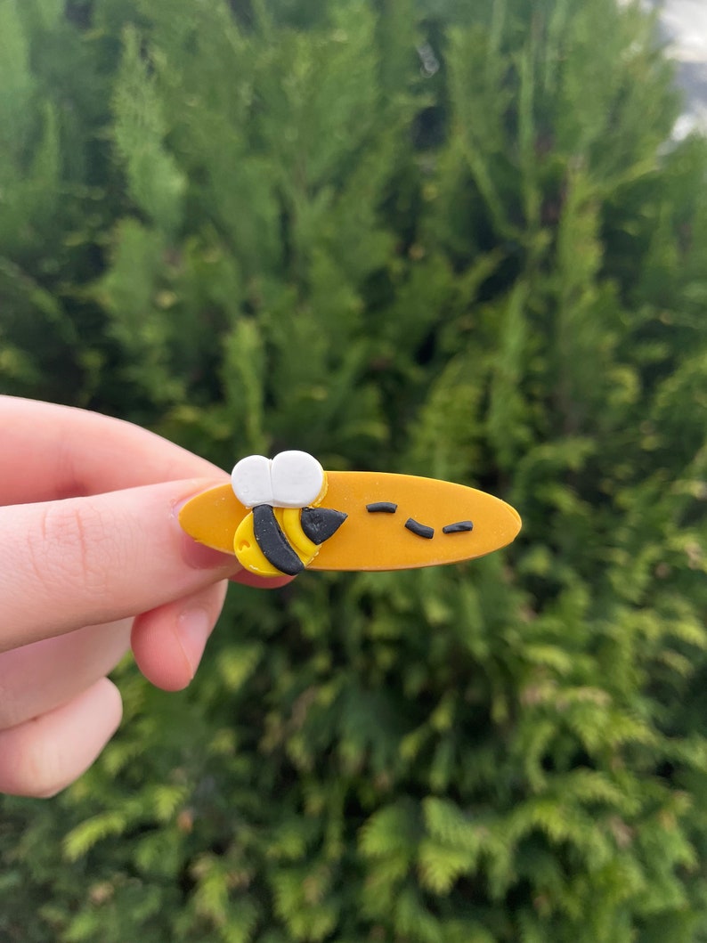 Butterfly Bee Polymer Clay Hair Clip | Unique Unusual Hair Slide ...