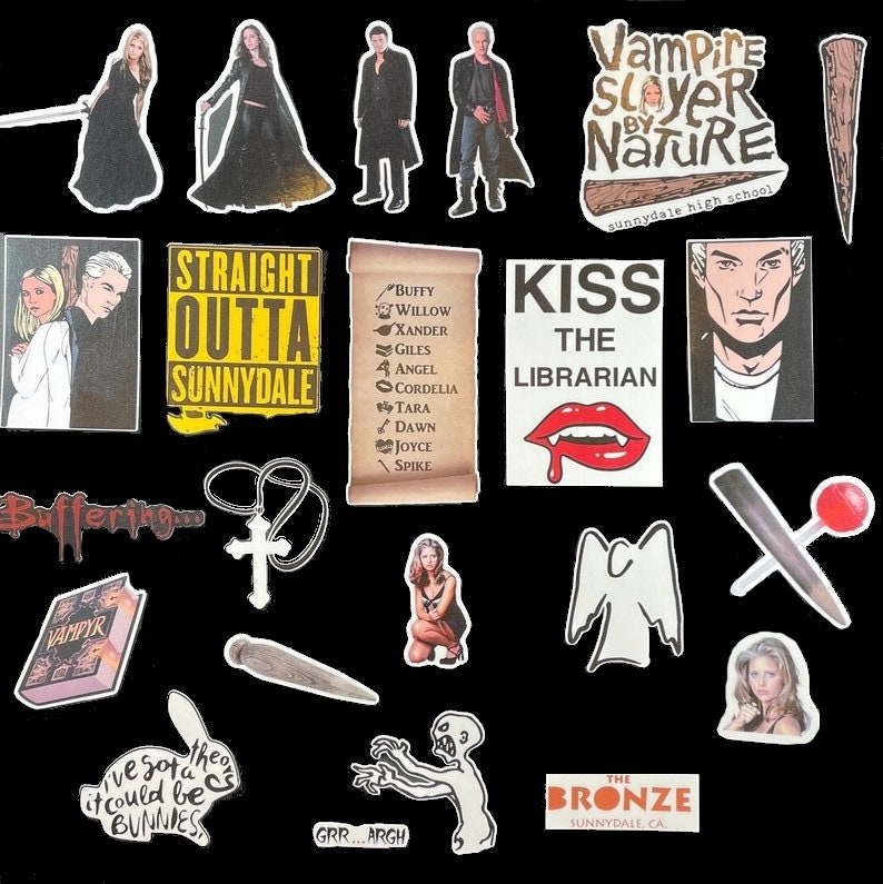 Buffy Inspired Stickers Buffy the Vampire Slayer Inspired - Etsy