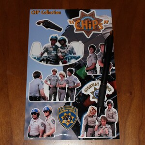 Chips TV Series Stickers: Retro California Highway Patrol, Handmade - Etsy