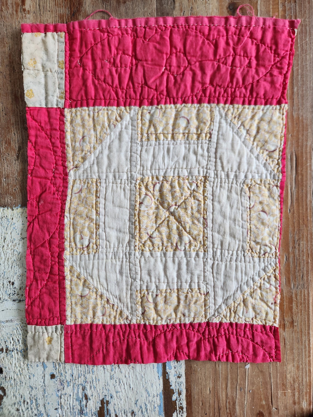 Vintage Cutter Quilt Piece #8 - Etsy