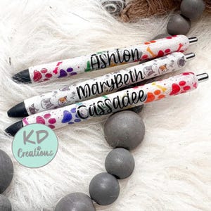 Custom Dog Pen, Custom Cat Pen, Glitter Pens, Personalized Pens ...