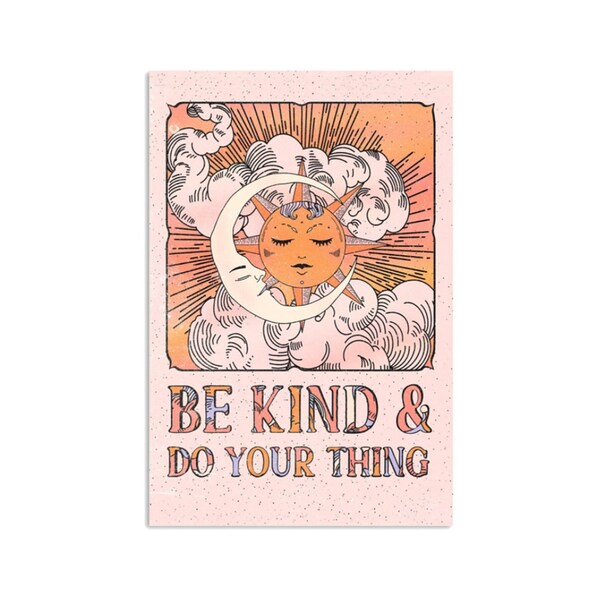 Be Kind Poster - Etsy