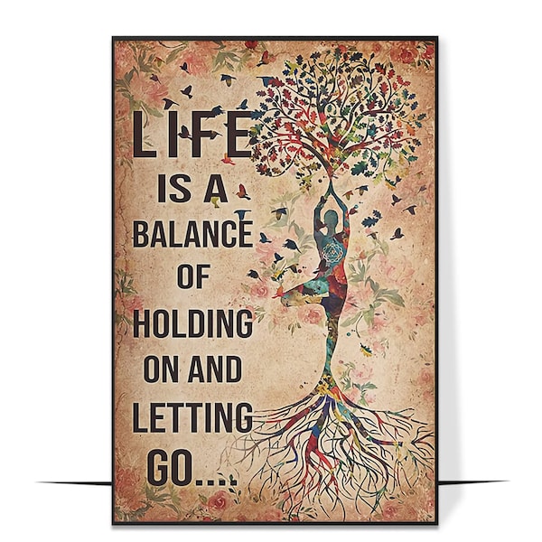 Life is a Balance of Holding on and Letting Go - Etsy