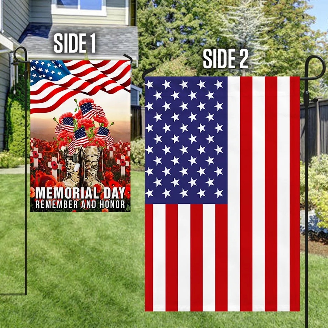 Memorial Day Veteran Remember and Honor American Two-sided - Etsy