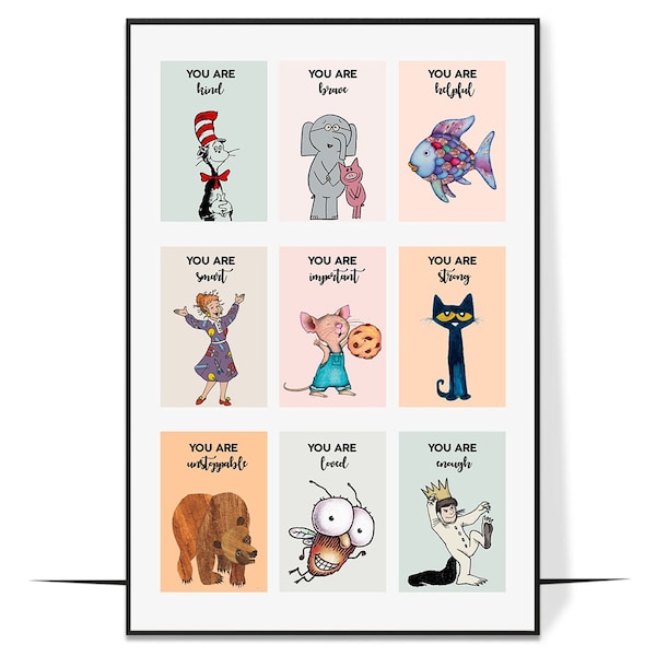 Book Characters Wall Art - Etsy