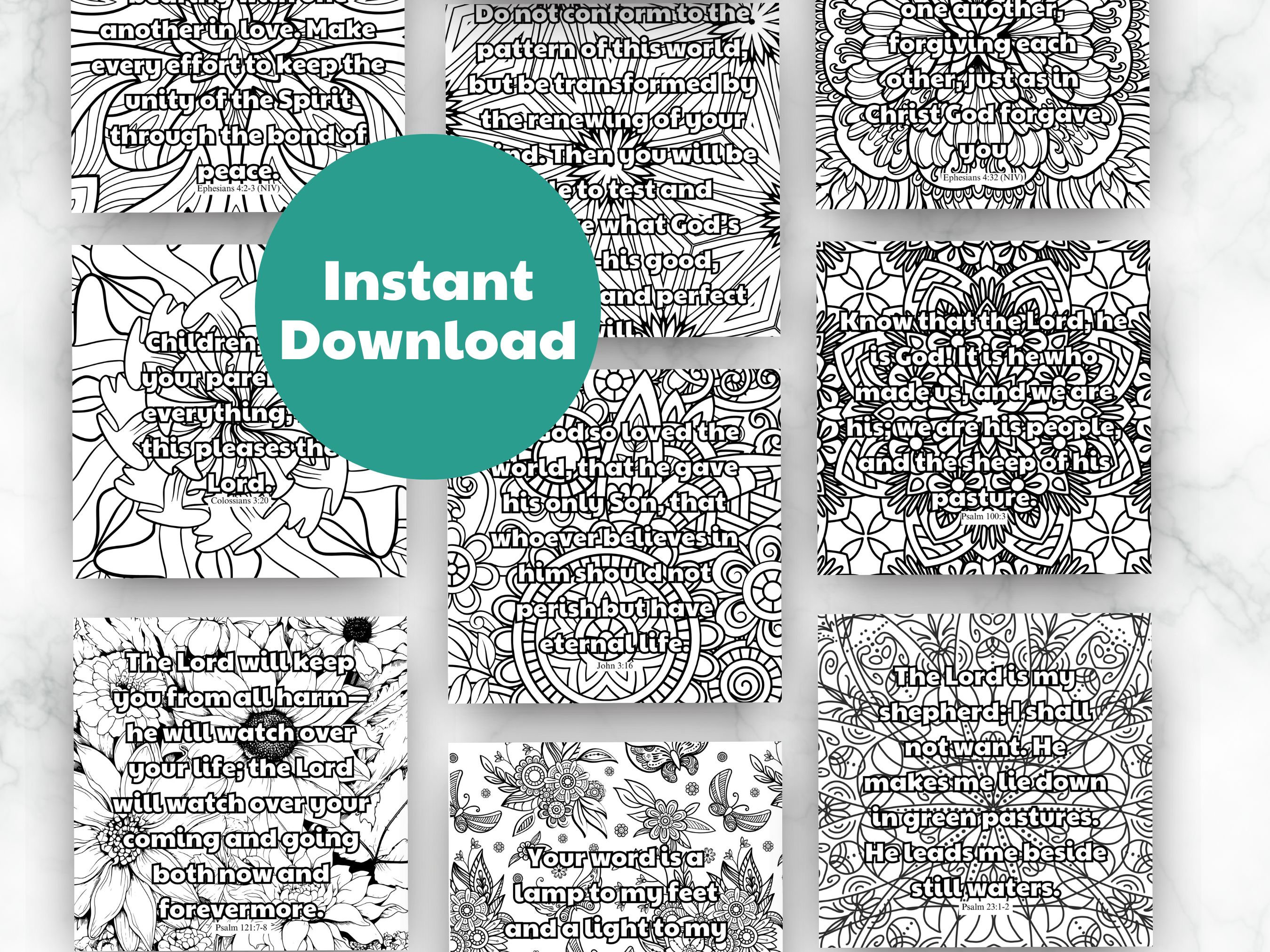 Bible Verse Coloring Book for Kids - Sunday School Activities ...