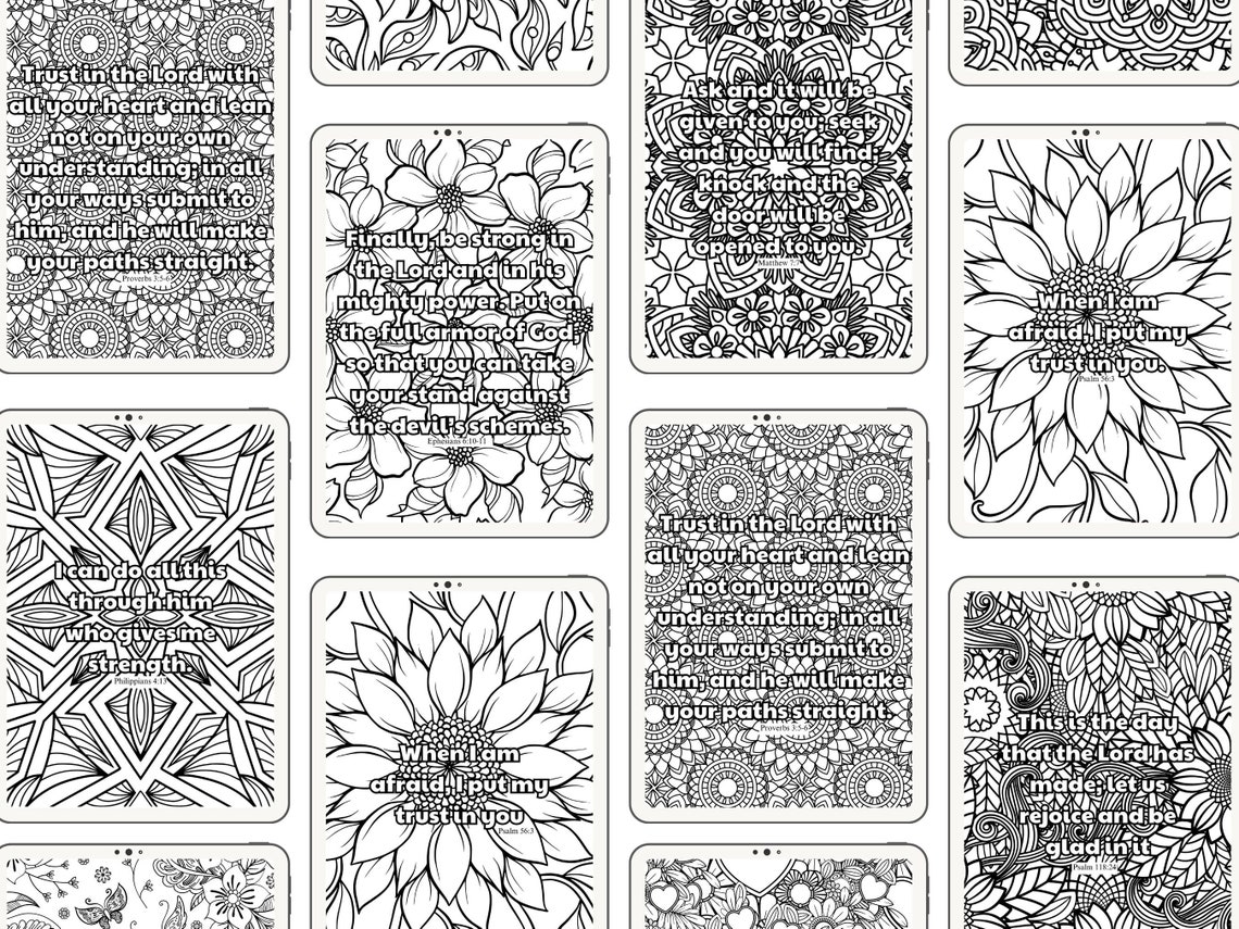 Bible Verse Coloring, Sunday School Coloring Book for Kids , Bible ...