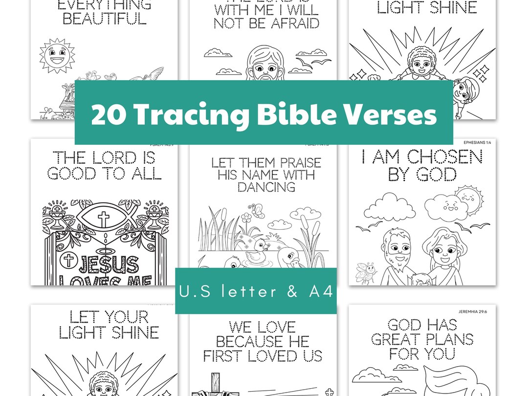 Bible Coloring Book, Bible Tracing Coloring Pages, Sunday School ...
