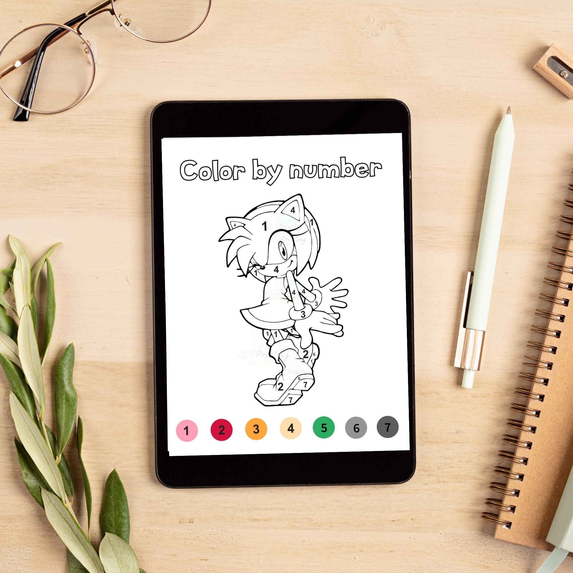 Color by Number Kids, Sonic the Hedgehog, Color by Numbers, Perfect ...