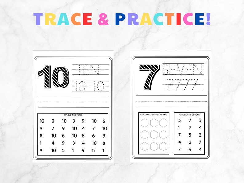 Tracing Numbers Workbook 1-20: Early Learning, Handwriting Practice for ...