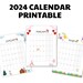 Printable Kids Calendar 2024, Monthly Planner, Fun & Educational ...