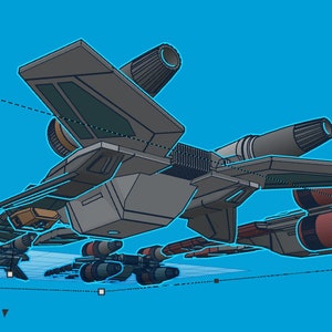 Howler U-wing X-wing Scale 4 Inch - Etsy