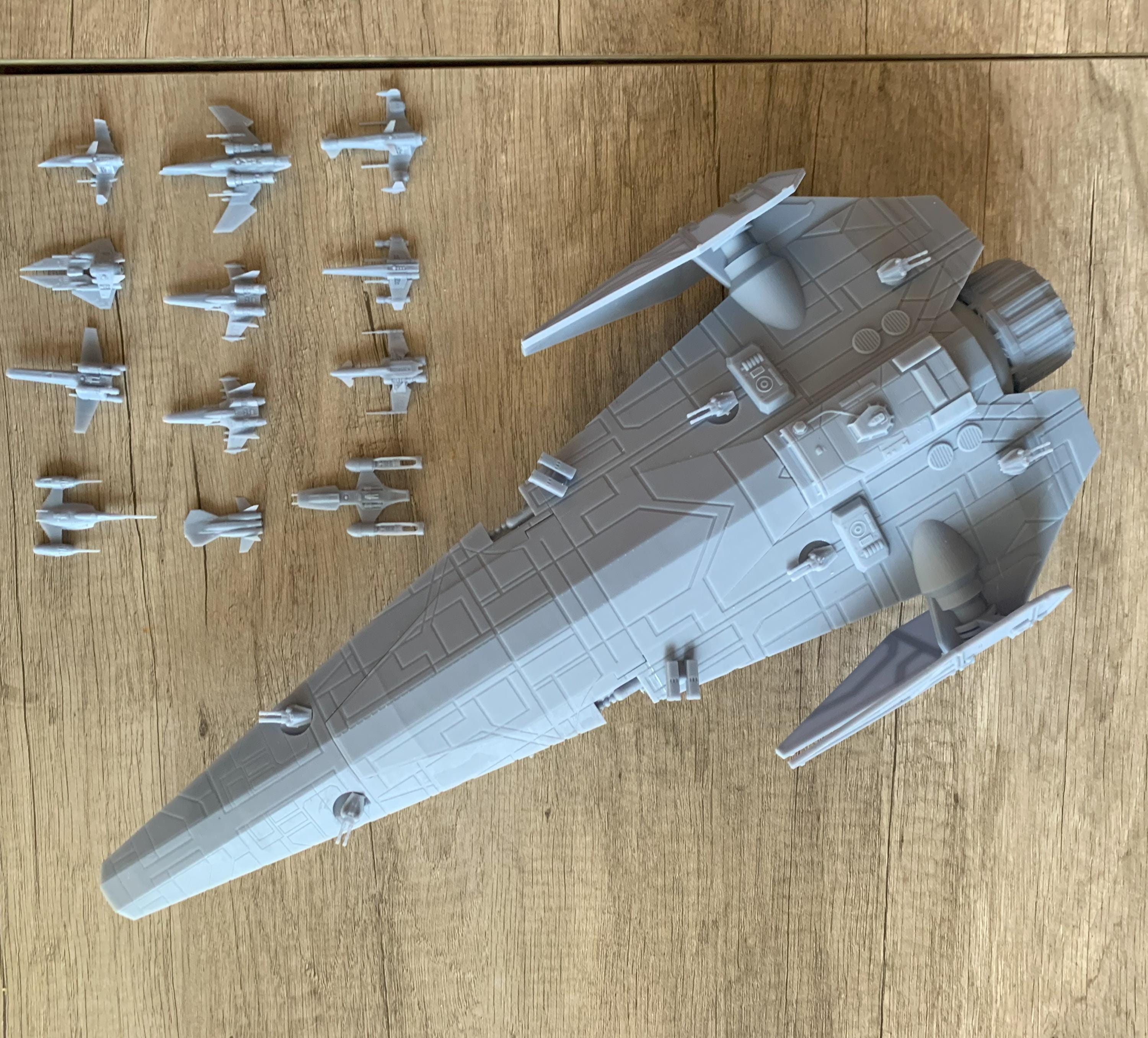 Raider Class Custom 15.5 Inch and Pick a Squadron of 3 Fighter - Etsy