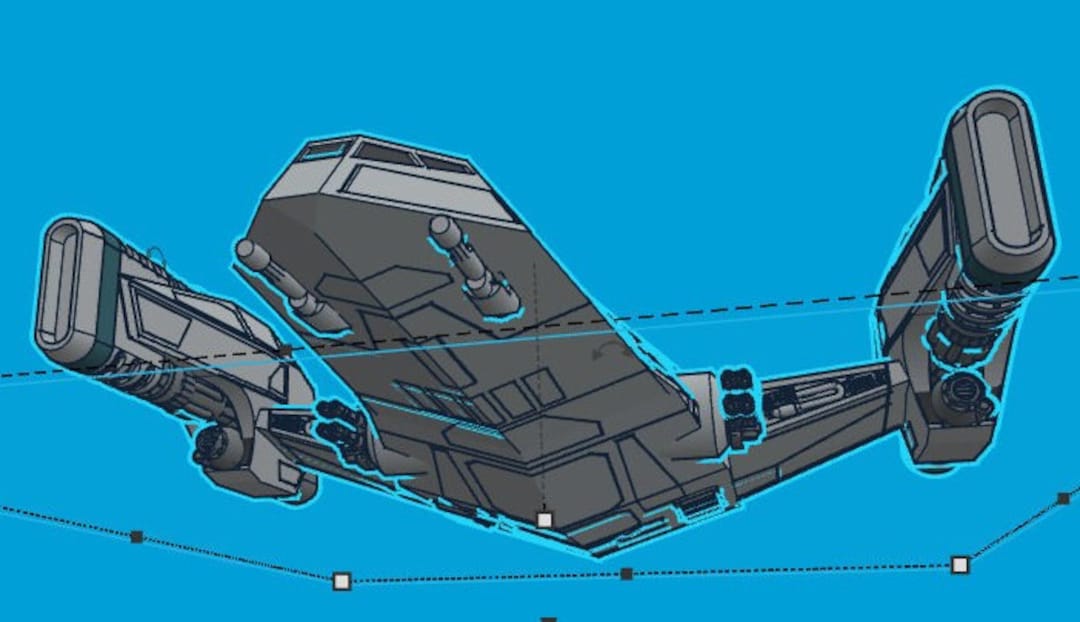 Banshee Dropship 6 Inch - Etsy