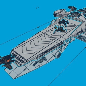 Krayt Dragon Pirate Carrier redesigned not Painted - Etsy