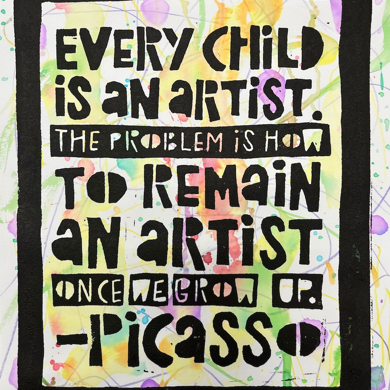 Picasso Quote - Etsy