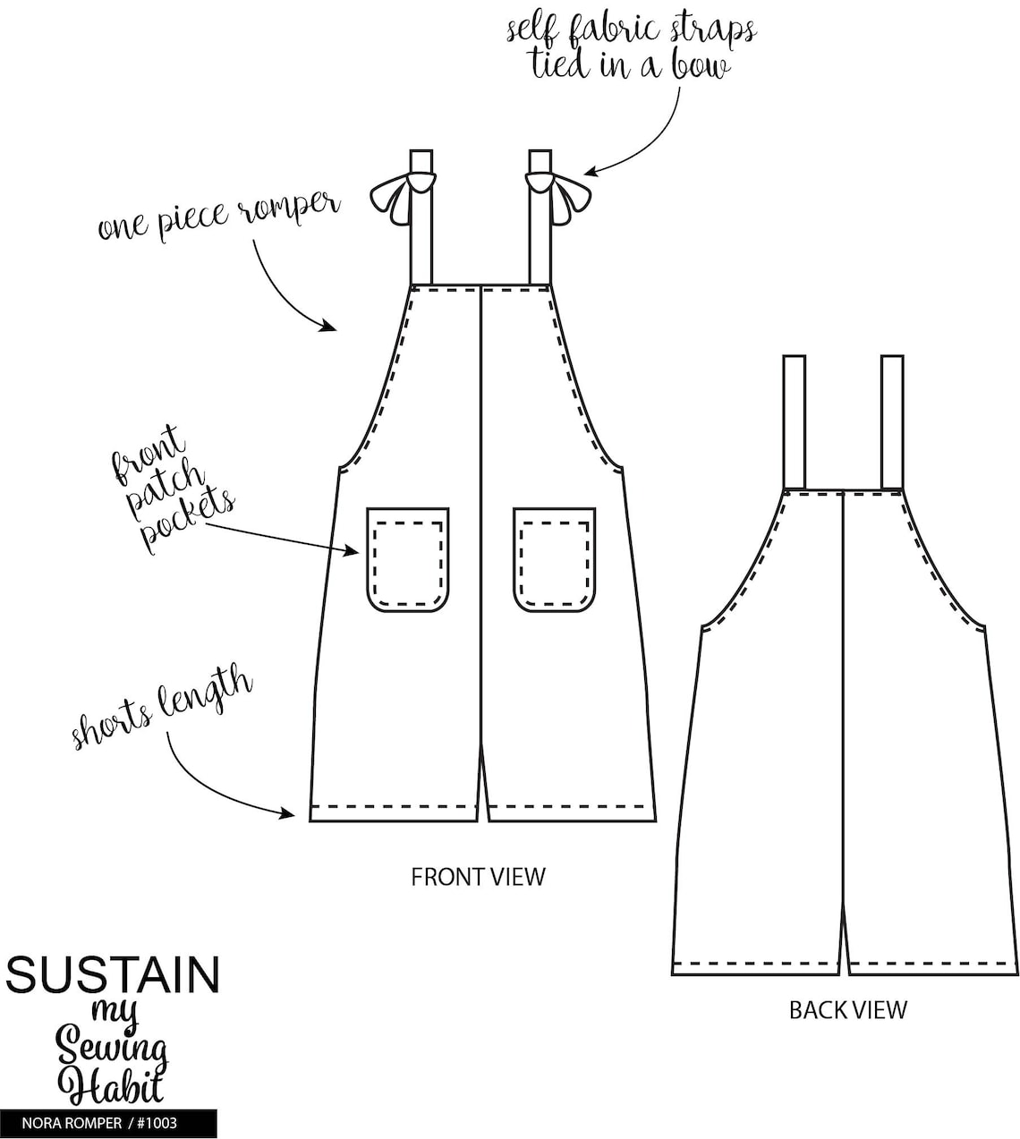 Women's Shorts Romper / PDF Sewing Pattern / Digital - Etsy