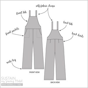 Women's Overalls / PDF Sewing Pattern / Digital Instant | Etsy