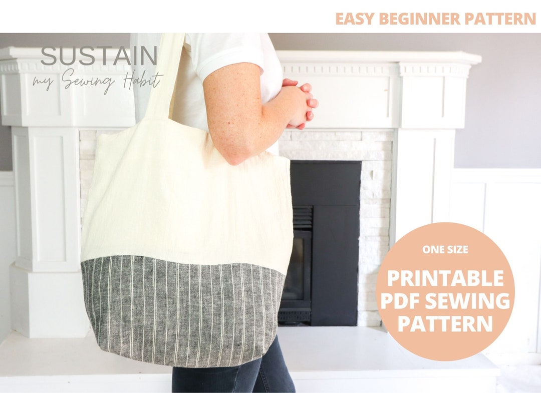 Reusable Shopping Bag | PDF Sewing Pattern | Digital Instant Download ...