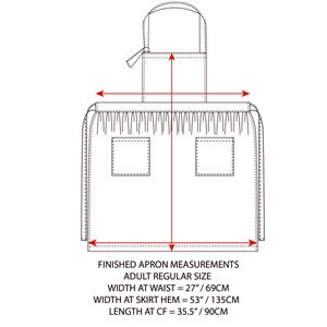 Gathered Apron With Bib | PDF Sewing Pattern | Digital Instant Download ...