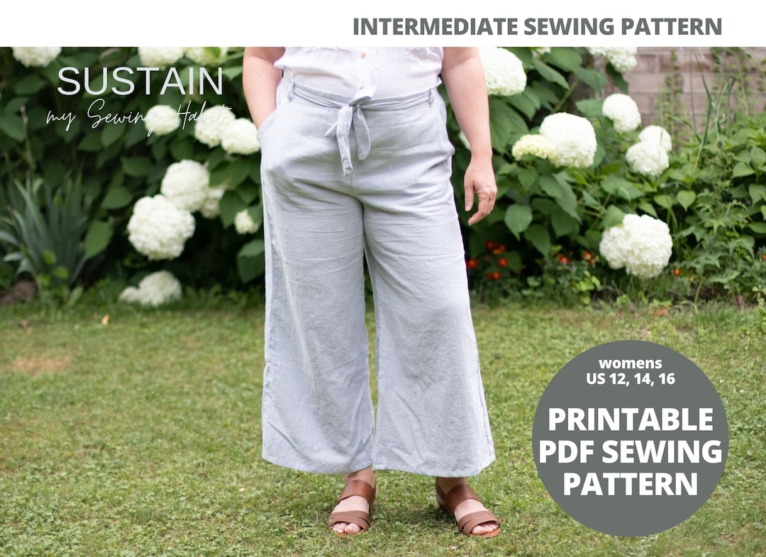 Women's Culotte Pant / PDF Sewing Pattern / Digital Instant Download ...