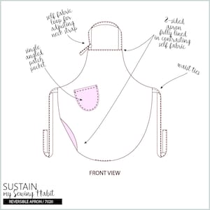 Reversible Apron | PDF Sewing Pattern | Digital Instant Download ...