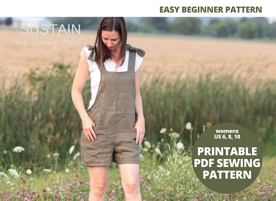 Women's Shorts Romper / PDF Sewing Pattern / Digital - Etsy