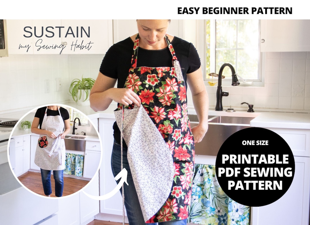 Reversible Apron | PDF Sewing Pattern | Digital Instant Download ...