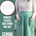 Pleated Half Apron PDF Sewing Pattern Digital Instant Download Print at ...