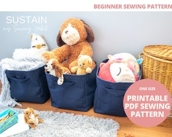 Storage Cube Sewing Pattern - Etsy