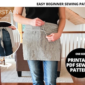 Waist Apron Classic Fit | PDF Sewing Pattern | Digital Instant Download ...