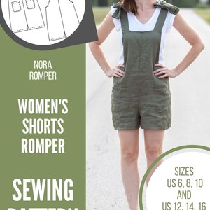 Women's Shorts Romper / PDF Sewing Pattern / Digital Instant Download ...