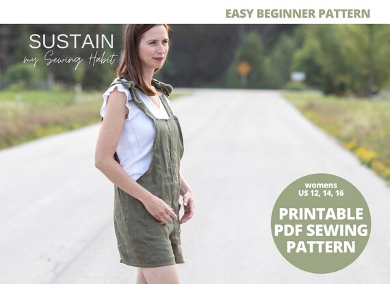 Women's Shorts Romper / PDF Sewing Pattern / Digital - Etsy