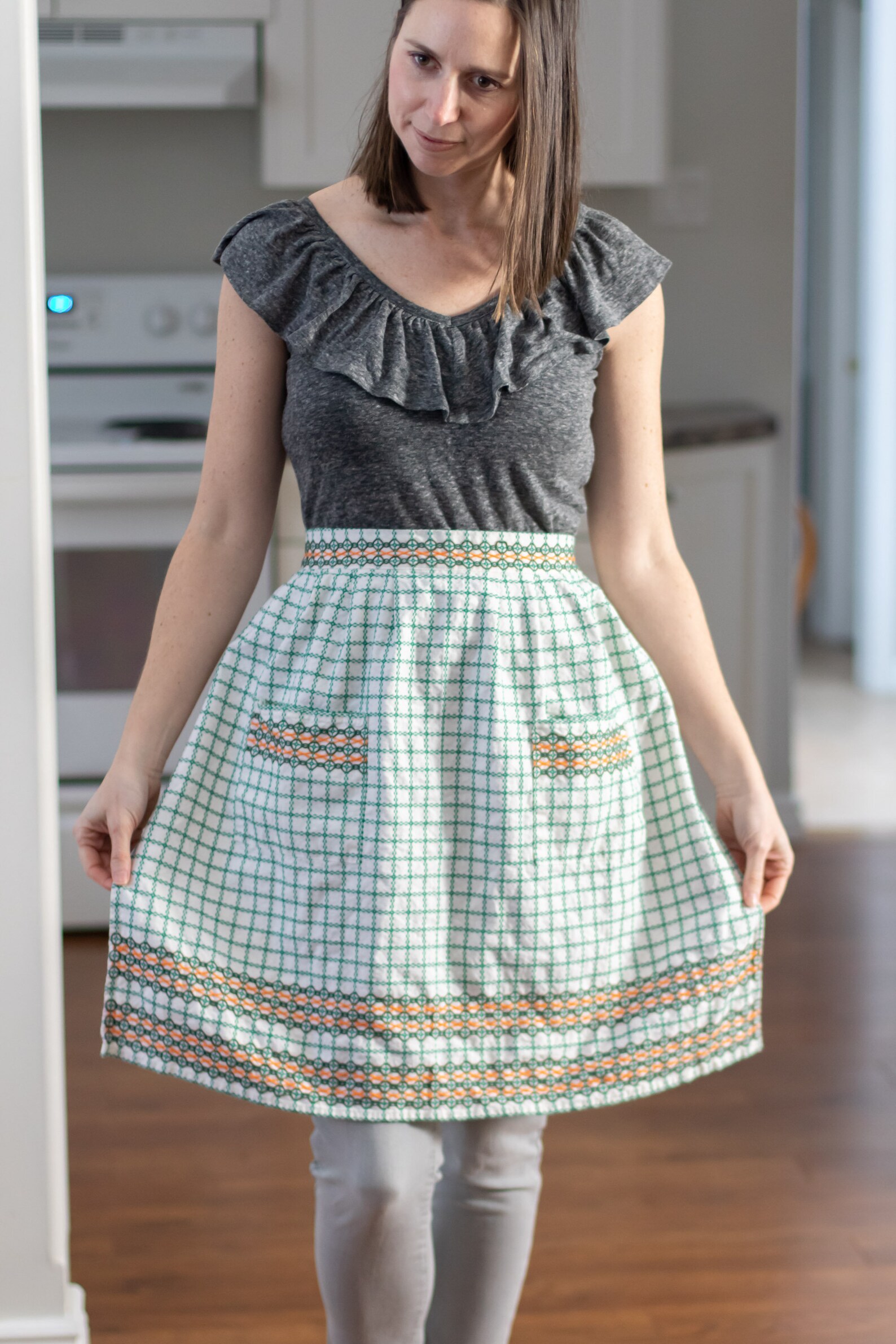 Pleated Half Apron PDF Sewing Pattern Digital Instant | Etsy Canada