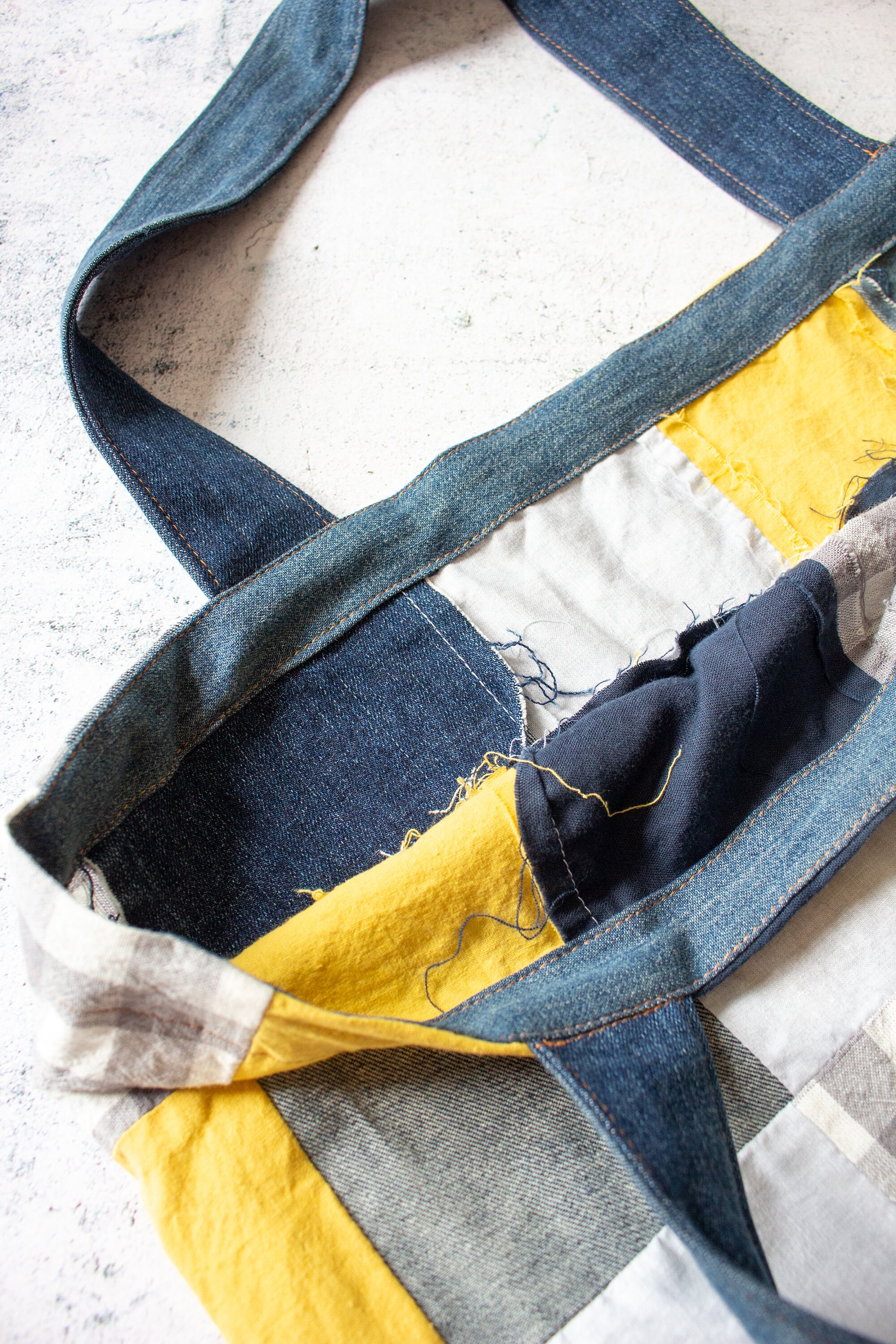 Patchwork Tote Bag PDF Sewing Pattern | Reusable Shopping Bag (digital ...