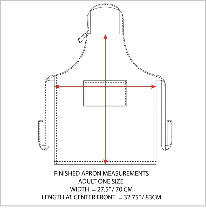 Modern Kitchen Apron | PDF Sewing Pattern | Digital Instant Download ...