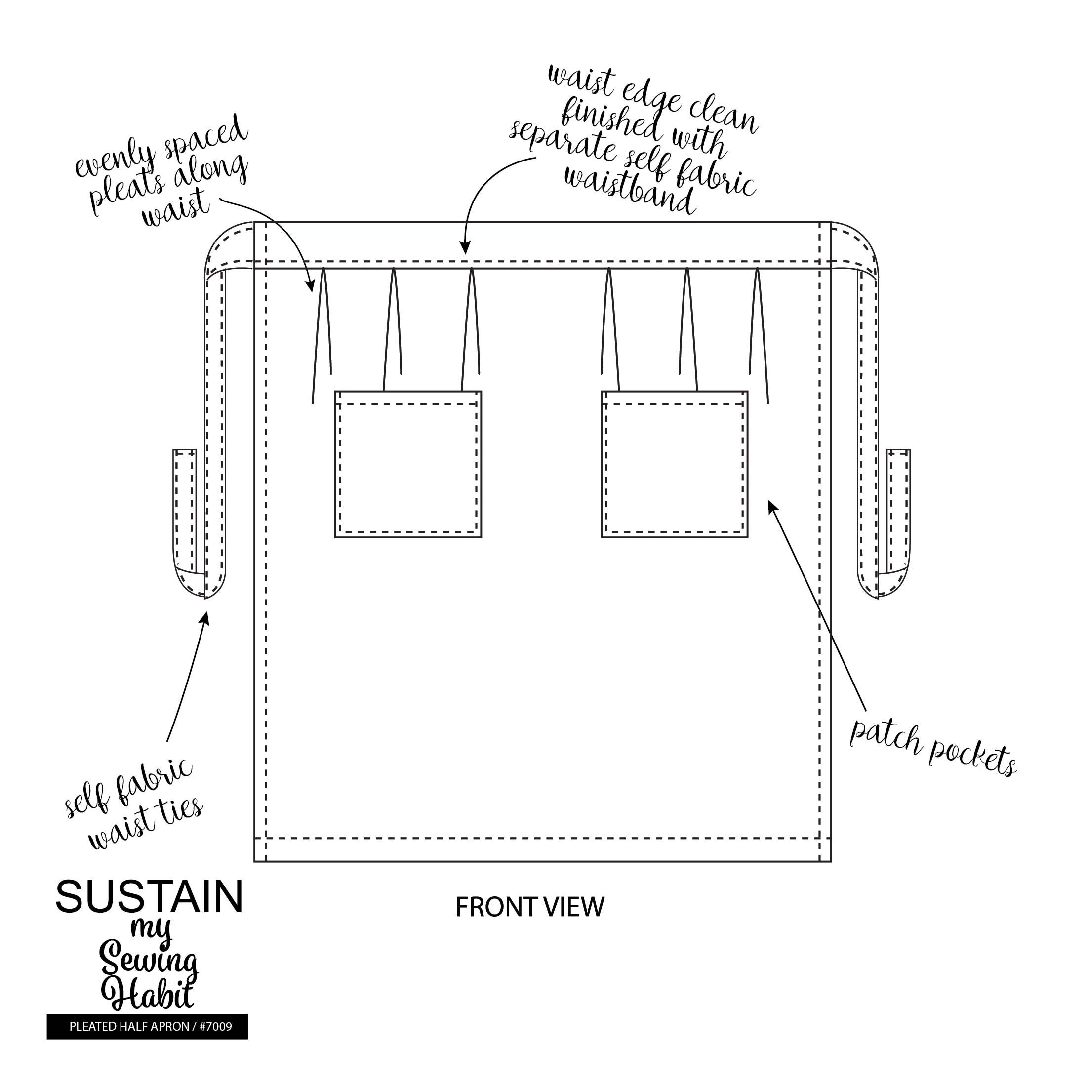 PDF Sewing Pattern One Size Digital Instant Download Print at Home ...