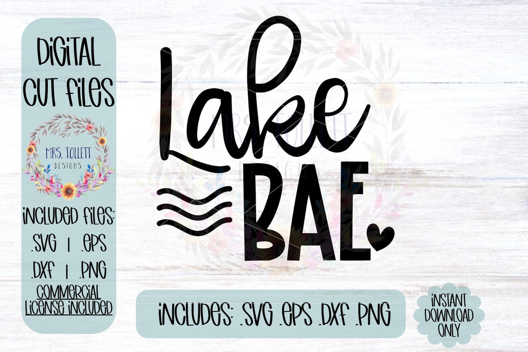 Lake Bae SVG Cut File Eps Dxf Png Digital Download Die - Etsy Canada