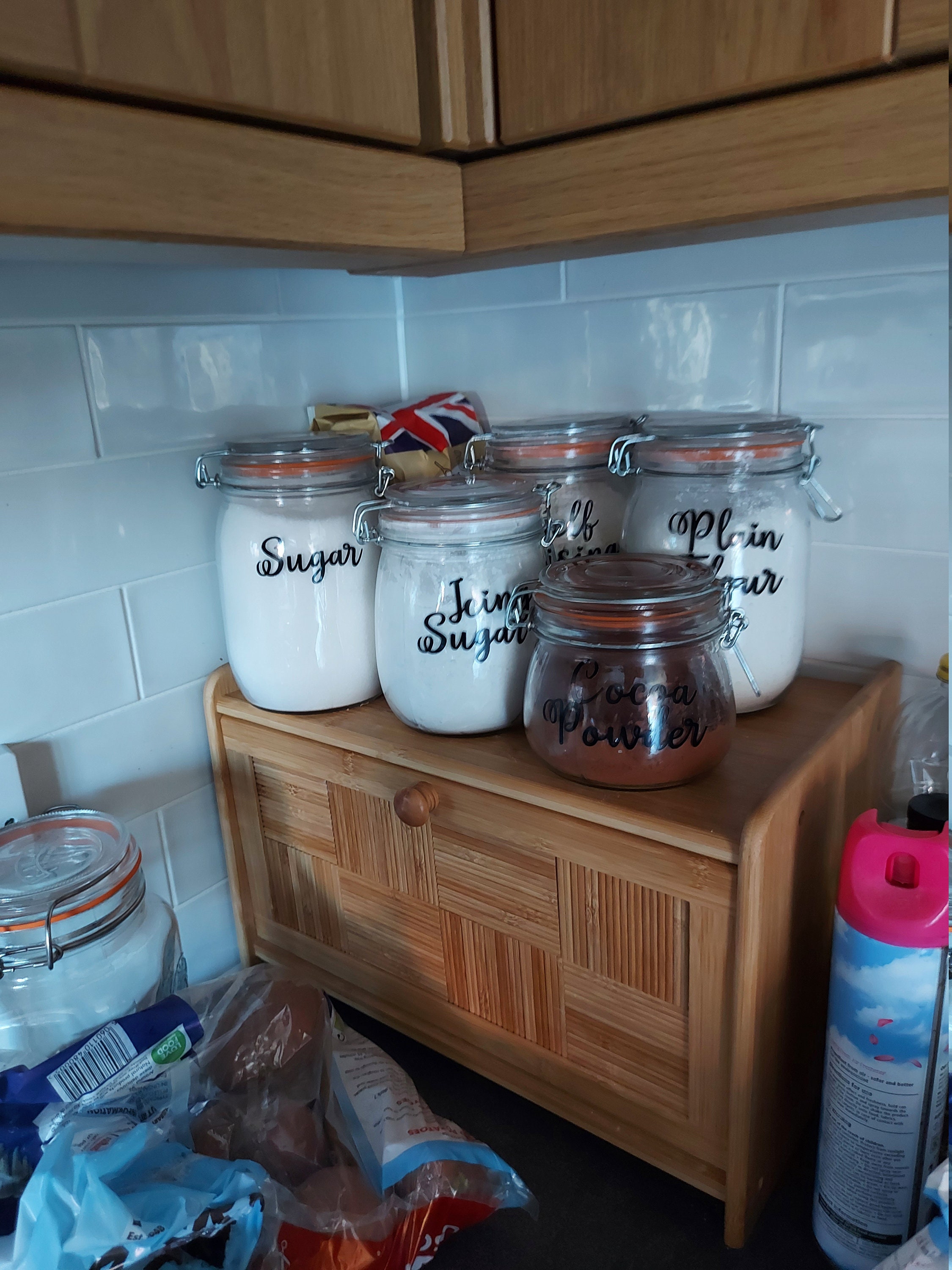 Baking Ingredient Stickers Baking Ingredient Labels Baking | Etsy