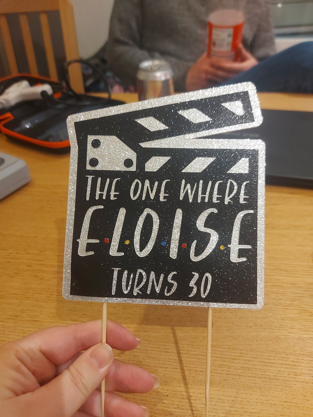 TV Inspired Cake Topper, Friends Inspired Cake Topper, Clapboard Cake ...