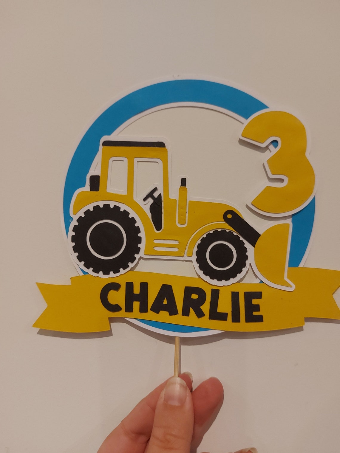 Custom JCB Digger Cake Topper Construction Cake Topper - Etsy