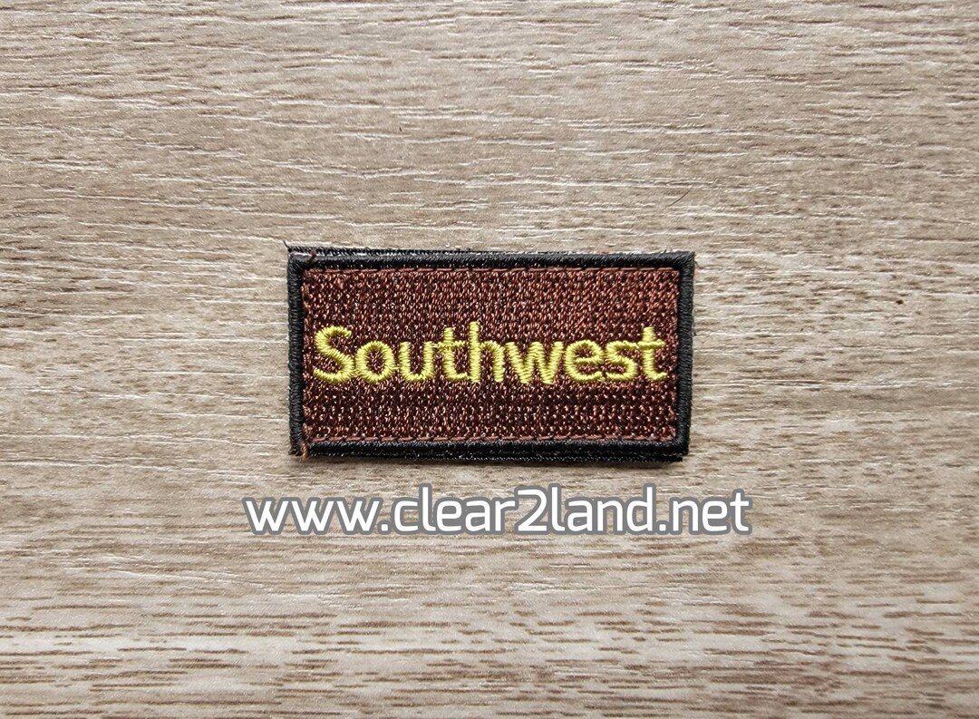 Southwest Flight Suit Pencil Tab Patch (2 Inch by 1 Inch With Velcro ...