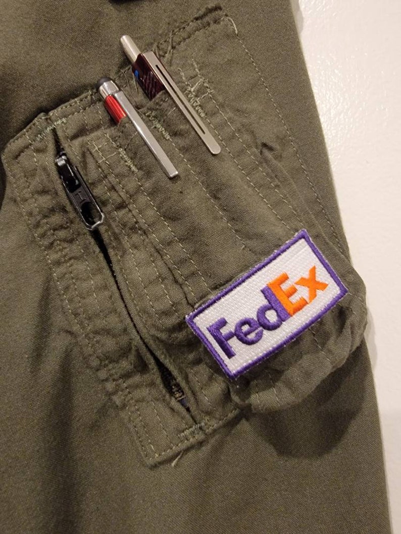 Fedex Flight Suit Pencil Tab Patch (2 Inch by 1 Inch With Velcro Back ...